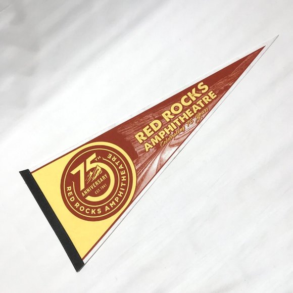Art | Red Rocks Amphitheatre 75th Anniversary Pennant Flag Banner ...